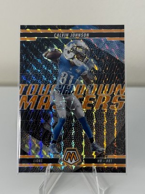 2025 Mosaic - Calvin Johnson Touchdown Masters Orange Fluorescent #16🔥🔥 ...
