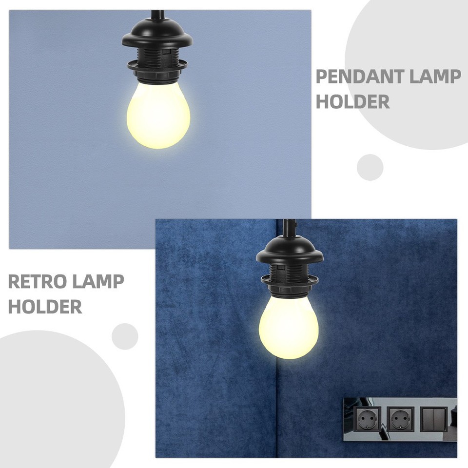 Pendant Lamp Replacement Socket Ceiling Light Base Holder Retro Fixture ...