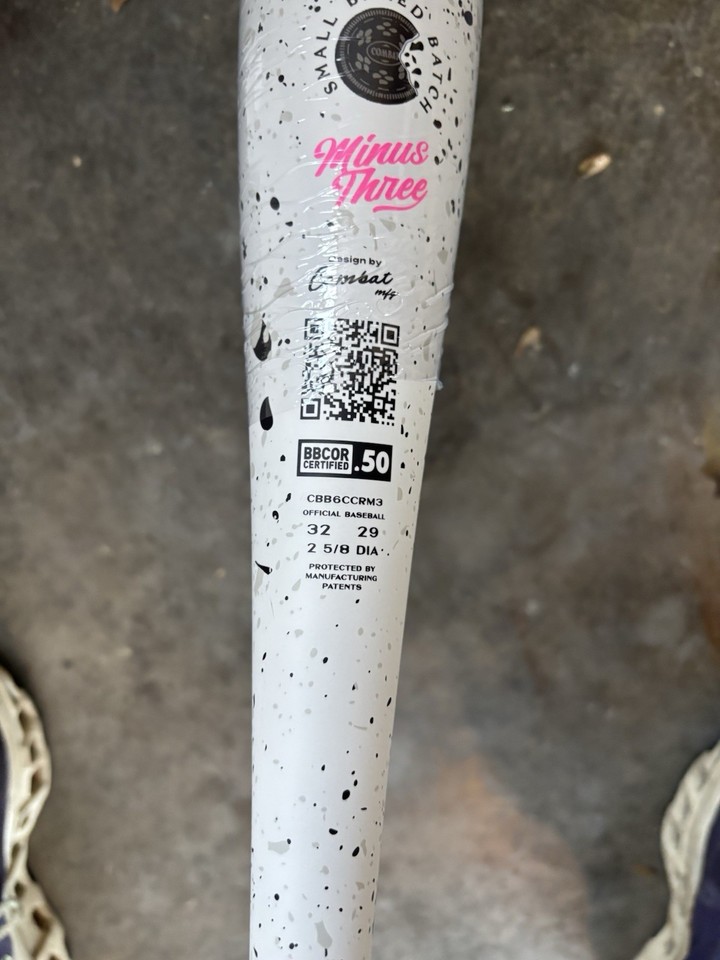 2026 Combat MFG Spec A1 BBCOR Cookies N Cream 32/29 Baseball Bat 32 New ...