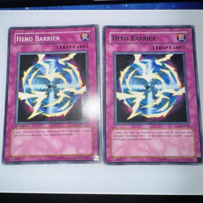 YUGIOH HERO BARRIER EEN-EN049 ULTIMATE LIGHT PLAY | eBay