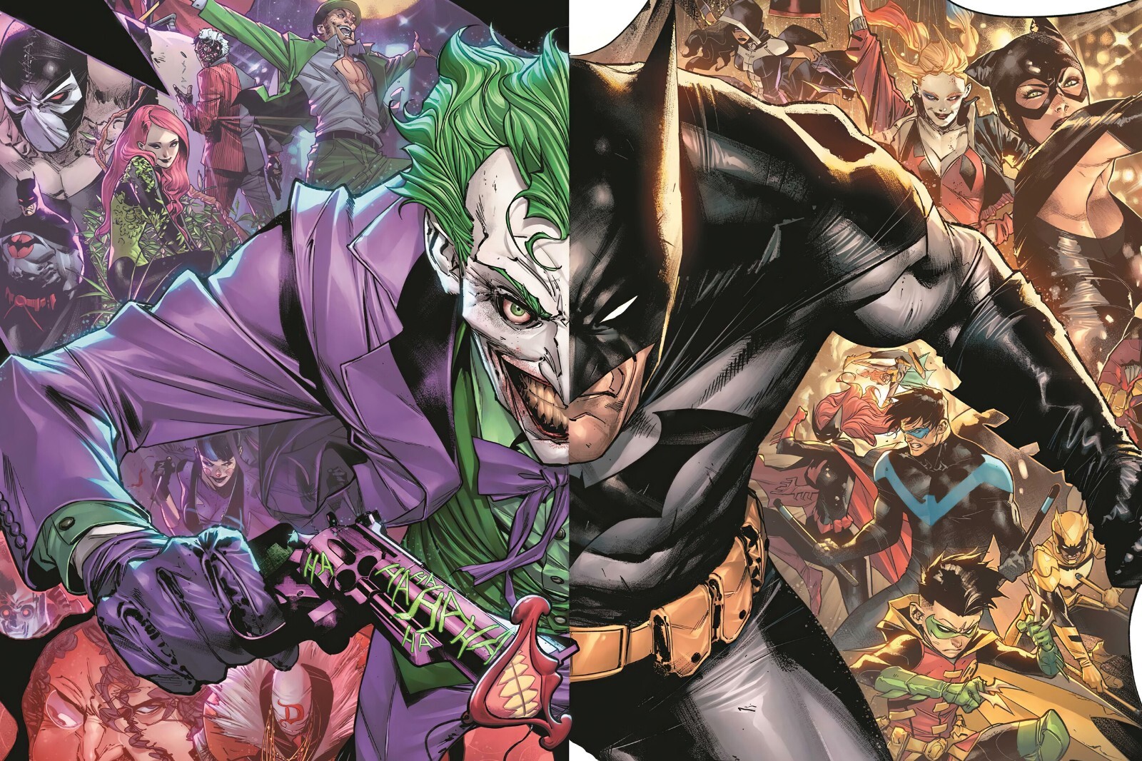 Batman Joker Split Poster 24x36 inches | eBay