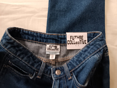 Future Collective Size 6 High Rise Straight Leg NWT Dark Wash Reese ...
