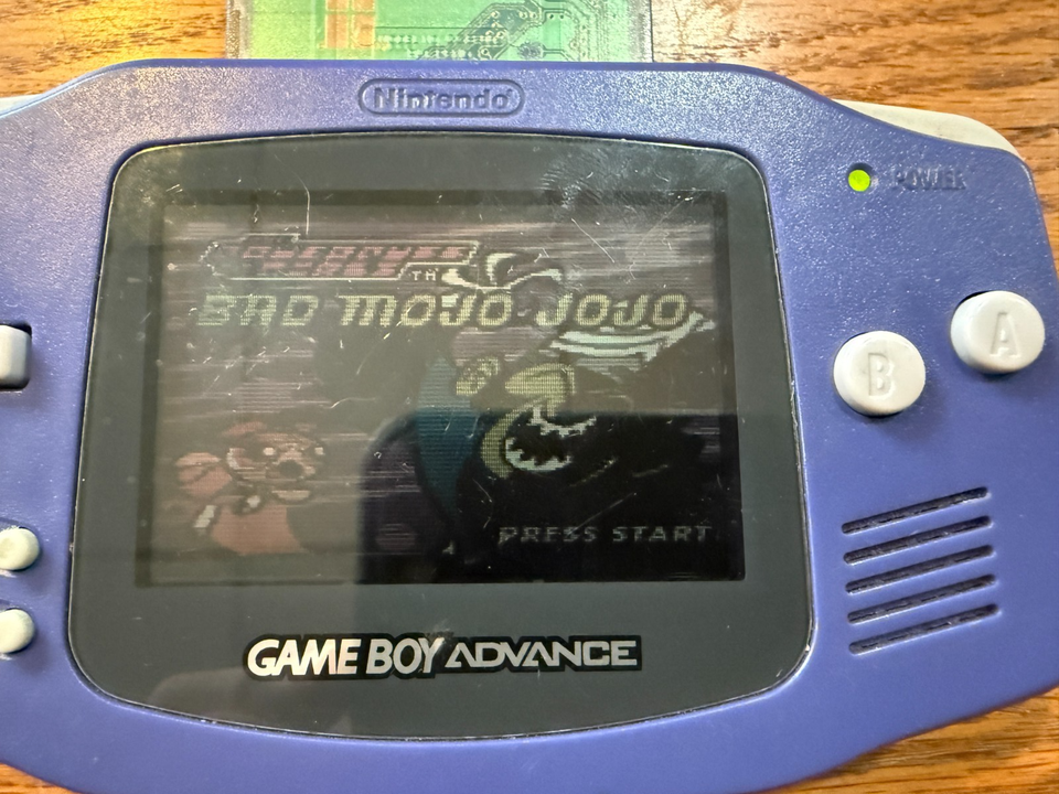 Nintendo Game Boy Advance GBA Indigo Purple Console System Bundle Games ...