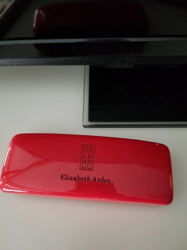 Elizabeth Arden Red Sunglass Eyeglass Hard Clam Shell Spring Loaded ...