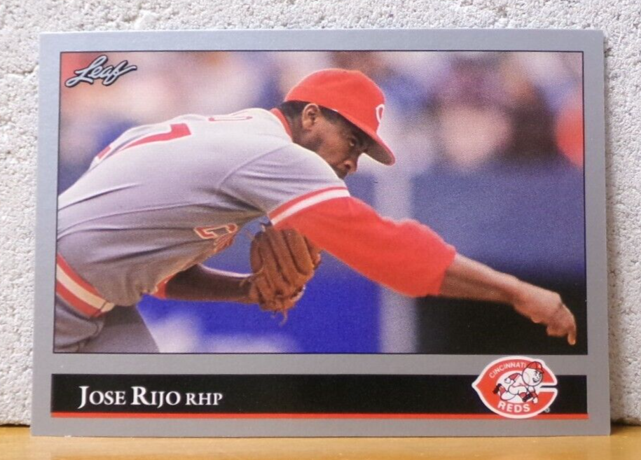COOL BASEBALL CARD FROM VINTAGE PACK LEAF 1992 CINCINNATI REDS JOSE ...