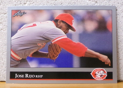 COOL BASEBALL CARD FROM VINTAGE PACK LEAF 1992 CINCINNATI REDS JOSE ...