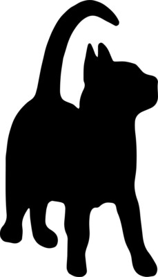 Cat with Tail Over Head Stencil Cats Animal Stencils | eBay