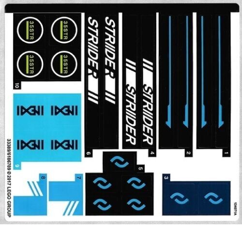 Lego ® Planche Stickers Autocollant Sheet Water Strider Set 70611 | eBay