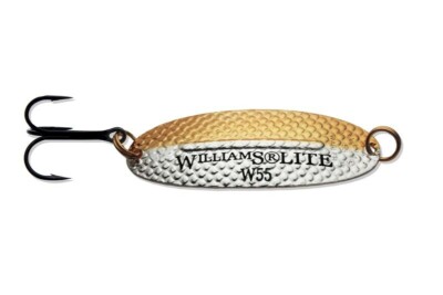 Williams Wabler Lite W55 Fishing Lure - Silver & Gold Nu-wrinkle ...