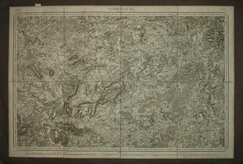 Region De Sarrebourg Departement De La Moselle Old Map 1852 | eBay