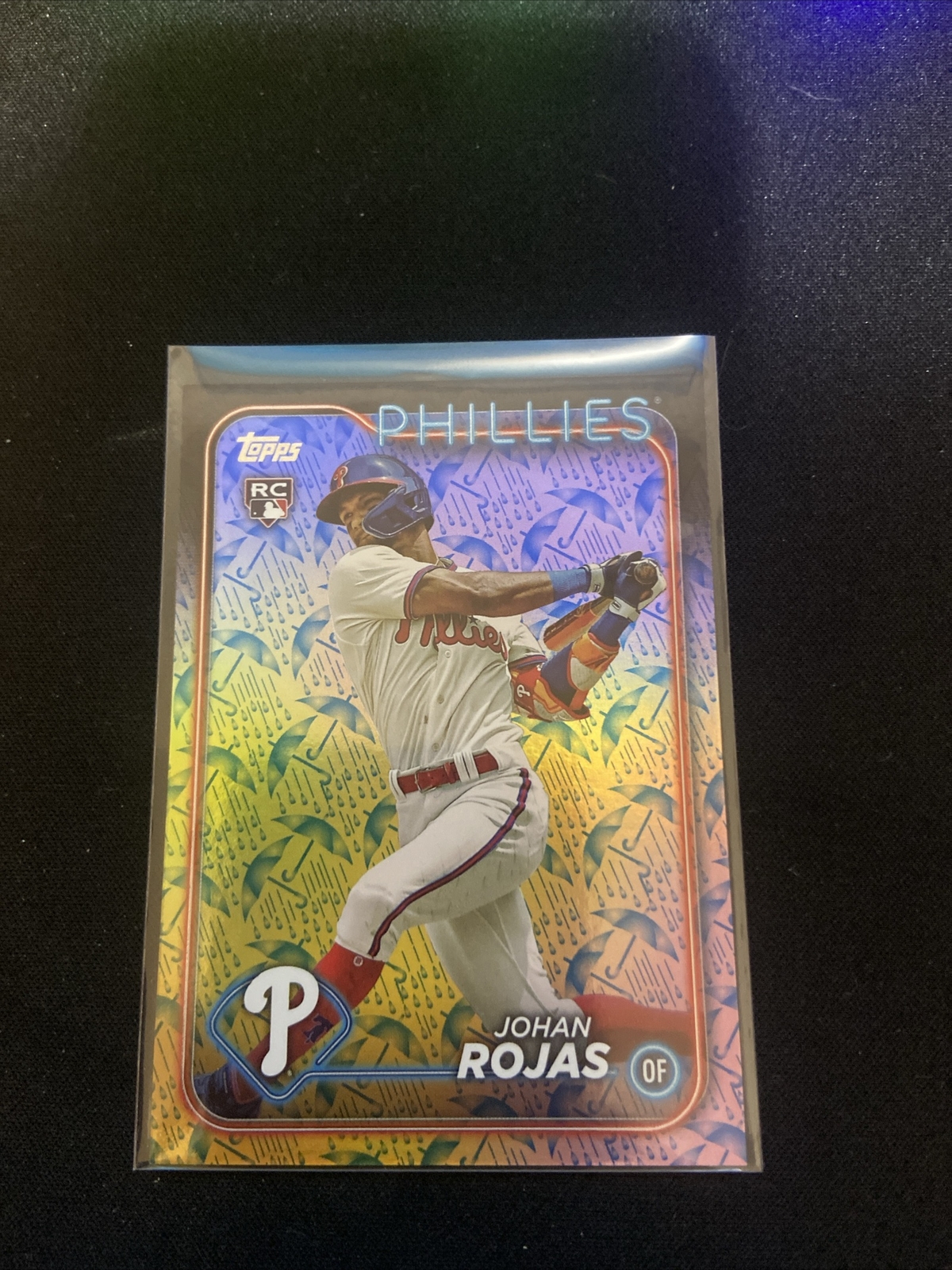 2024 Topps Series 1 JOHAN ROJAS RC UMBRELLA Parallel 5/10 SSP Phillies ...