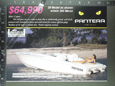 1992 ADVERTISEMENT for Pantera power boat | eBay