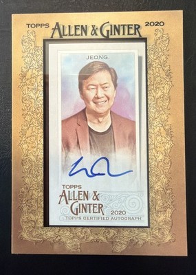 Kim Jeong 2020 Topps Allen Ginter Auto Mini Hangover, Masked Singer ...