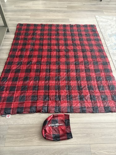 Eddie Bauer Primaloft Quilted Blanket Packable Throw 70x60” Buffalo ...