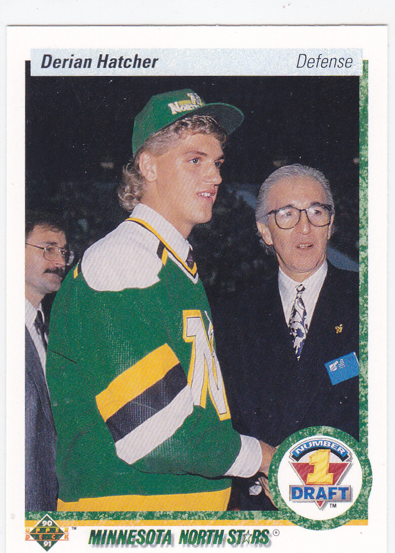 Derian Hatcher 1990-91 Upper Deck Rookie #359 Minnesota North Stars RC ...