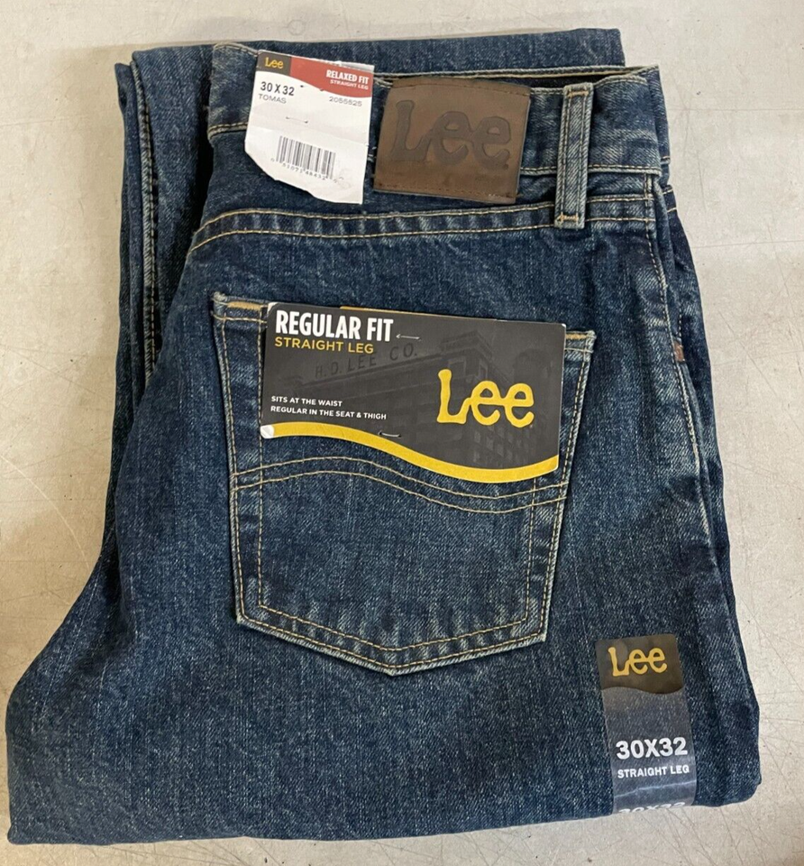 NWT Lee Men's Relaxed Fit Straight Leg Style-Tomas 2055525 Denim Jeans ...