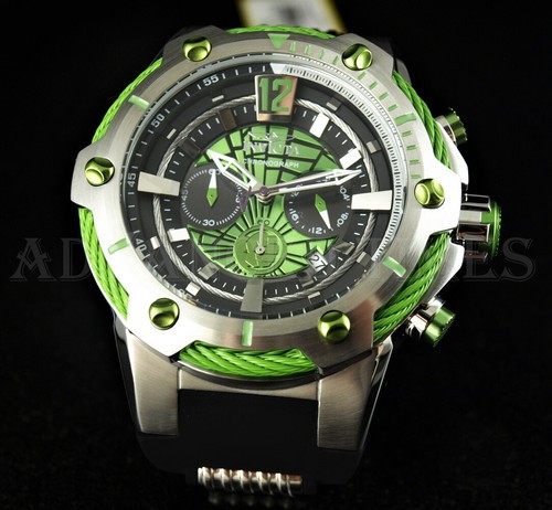 Invicta 52mm MARVEL HULK Limited Edition Chronograph Green & Black ...