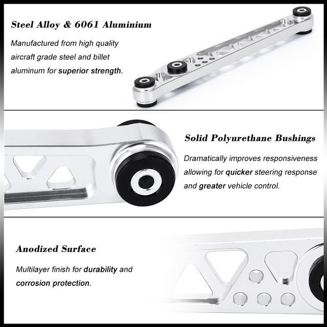Function 7 Billet Lower Control Arm Subframe Brace 96-00 for Honda ...