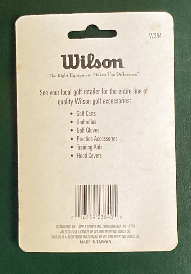 NIS Wilson Embossed Ball Markers W384 Gold Finish Wilson Logo (3 Per ...