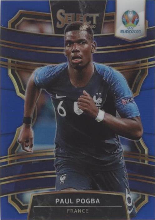 2020 Panini Select UEFA Euro Preview - Terrace Paul Pogba #52 Blue ...