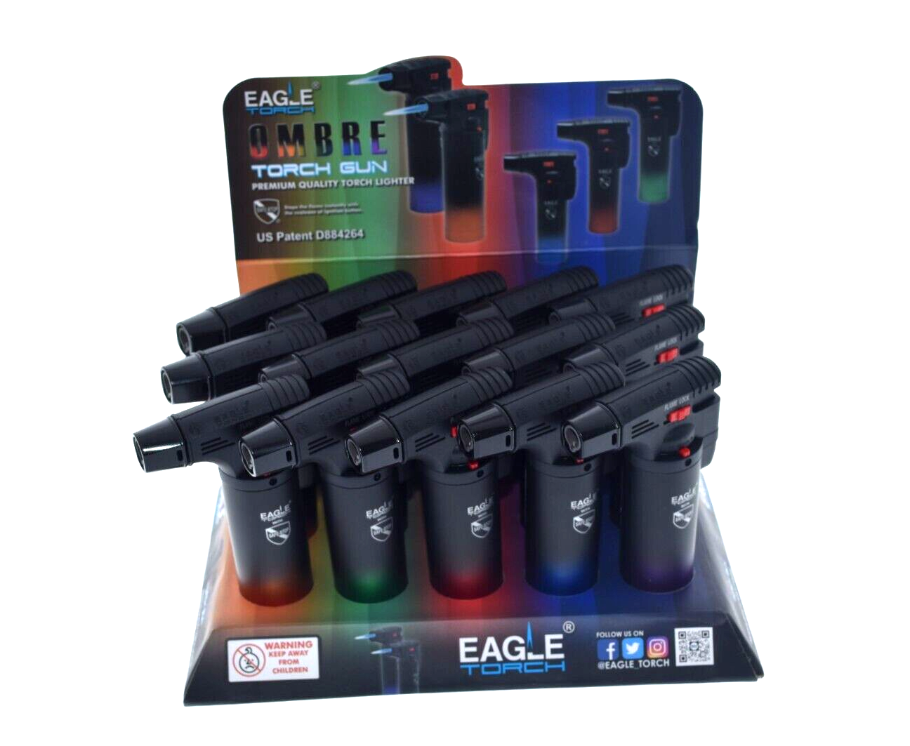 EAGLE TORCH OMBRE SINGLE TORCH | PT101OMB -with Display of 15 | eBay