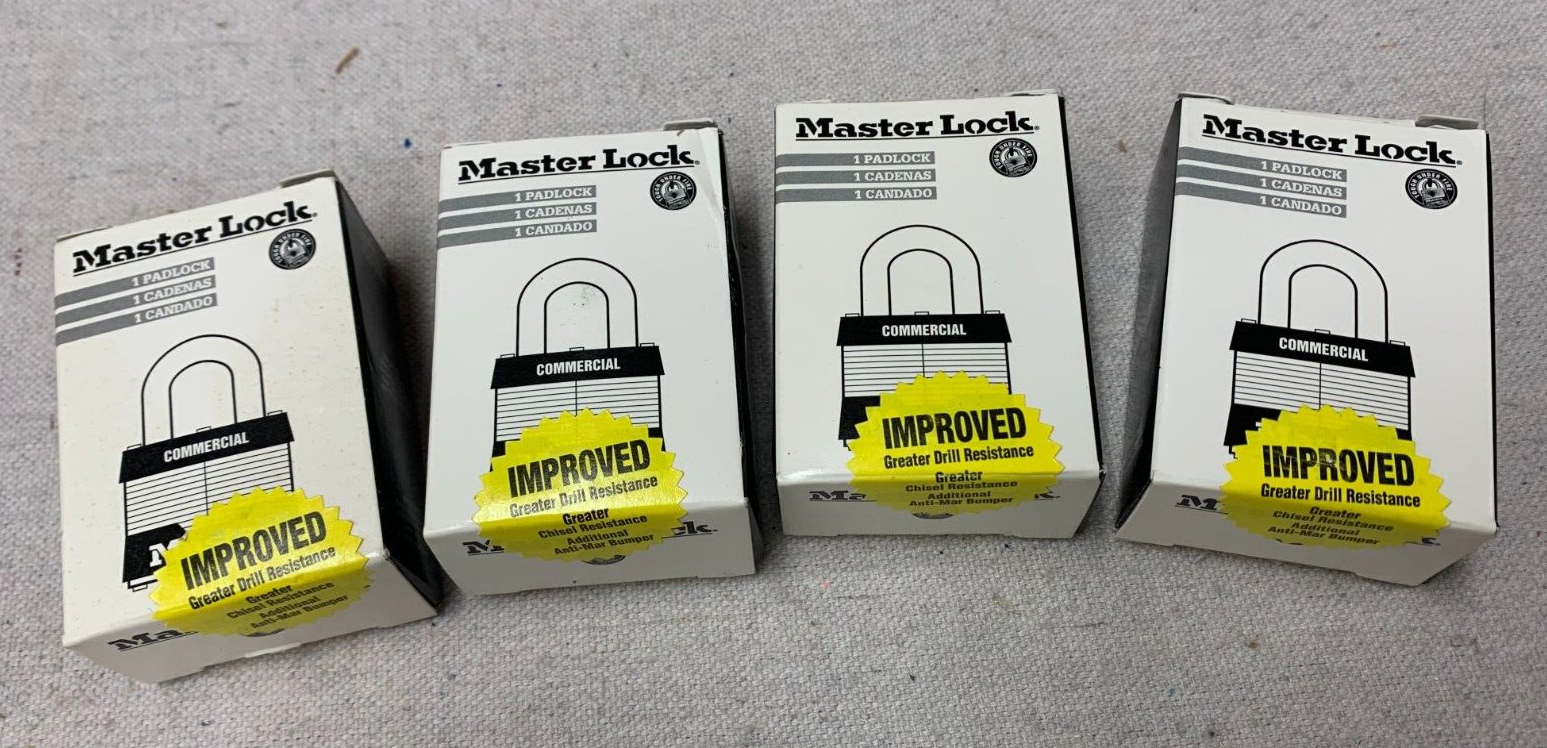 Master locks, set of 4 keyed alike, size one, 8 keys, #1KA. | eBay