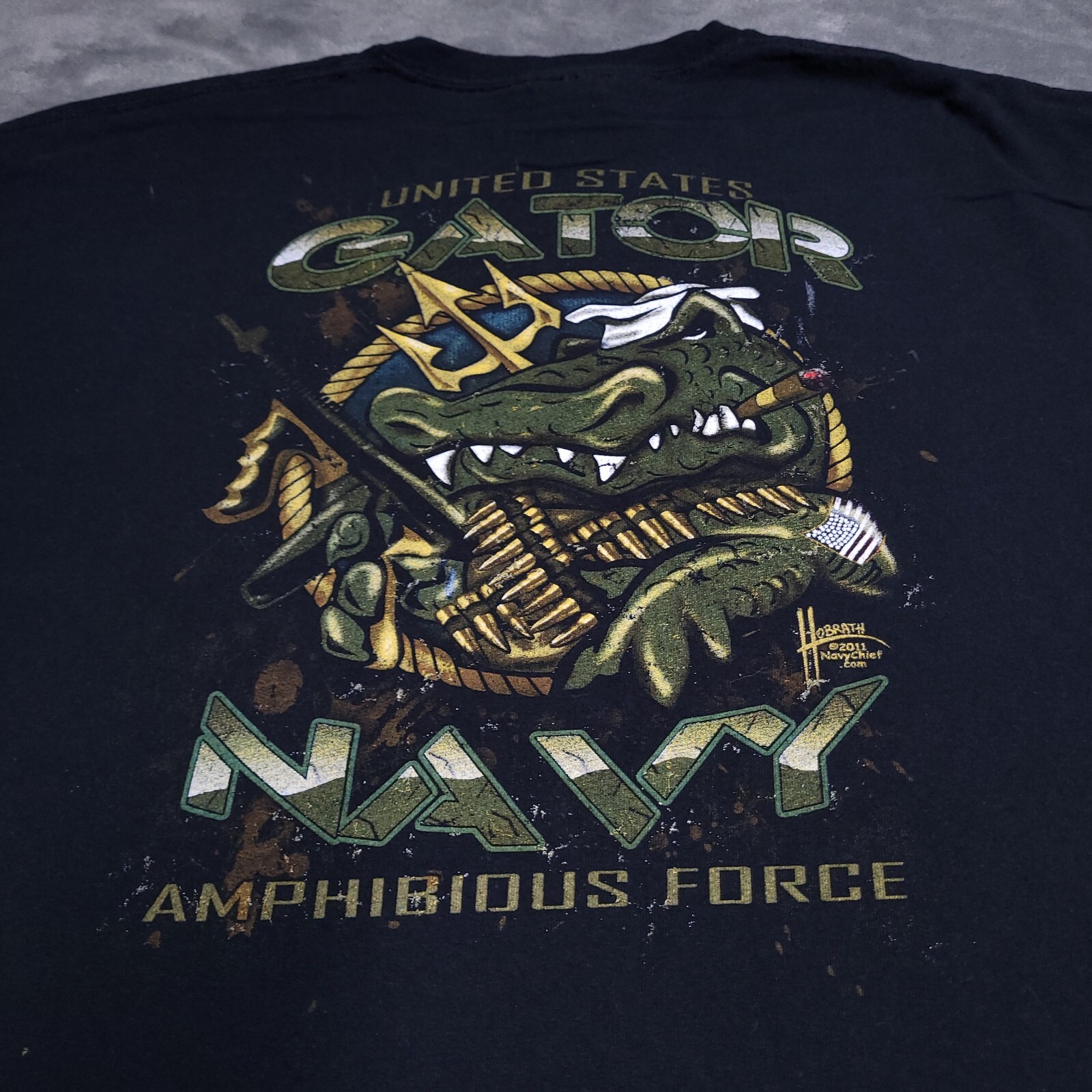 US Navy Amphibious Force Gator Fighting From Sea 2XL … - Gem