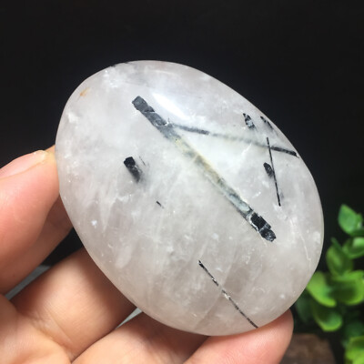 101g Natural black hair quartz crystal symbiotic mineral specimen ...