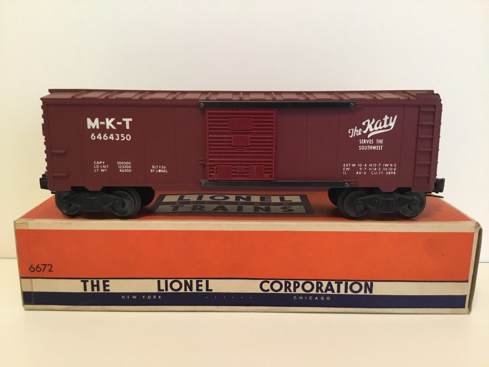 Lionel Postwar O-Gauge 6464-350 MKT Boxcar Built 1956 (C-8+condition ...