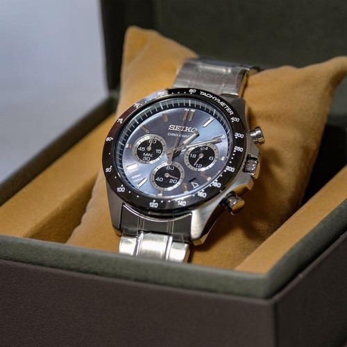 SEIKO Spirit SBTR027 Watch Men`s Chronograph Stainless Quartz New Box ...