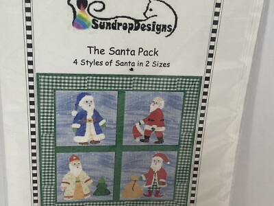 Appliqué Quilt Pattern Sundrop Designs The Santa Pack | eBay
