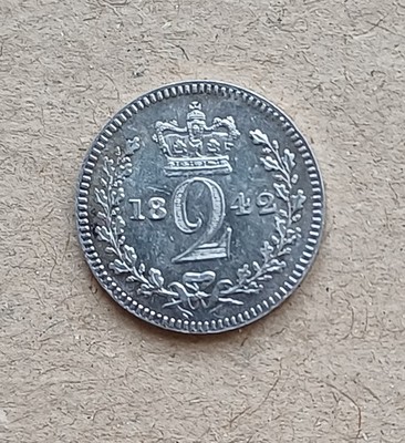 1842 VICTORIA YOUNG HEAD 0.925 SILVER MAUNDY TWO PENCE COIN | eBay UK