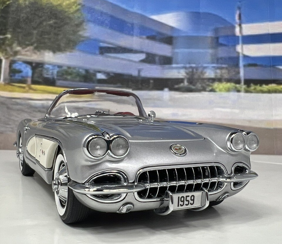 Danbury Mint 1959 Corvette Convertible Inca Silver LE - Box Paper* | eBay
