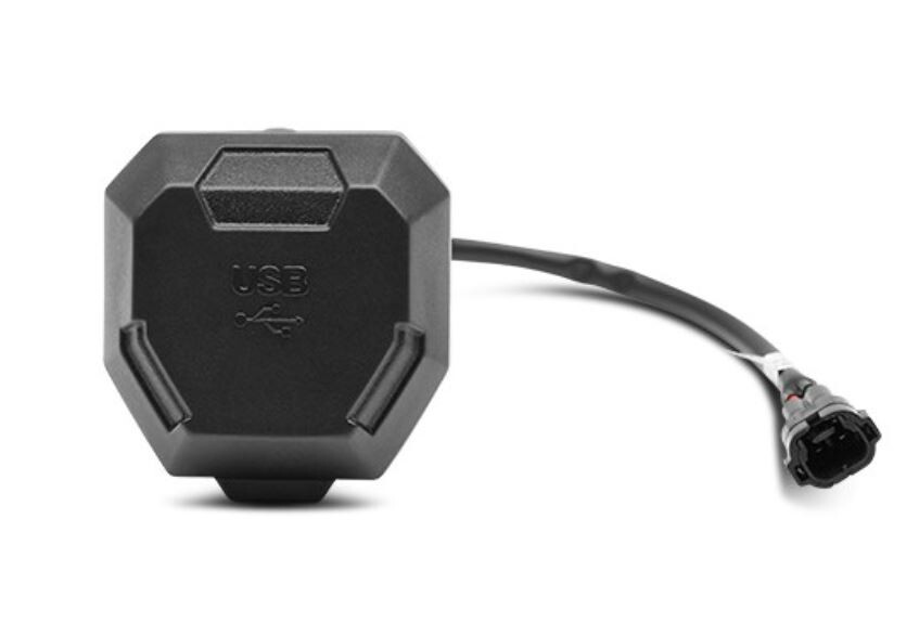 2022-2025 Genuine Kawasaki KLR 650 USB Socket Kit | 999941867 | OE | Black | Front | 2023