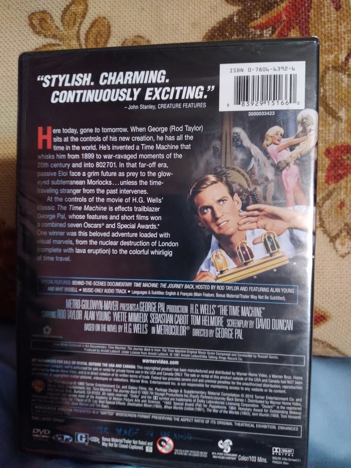 The Time Machine (DVD, 1960) 883929151660| eBay