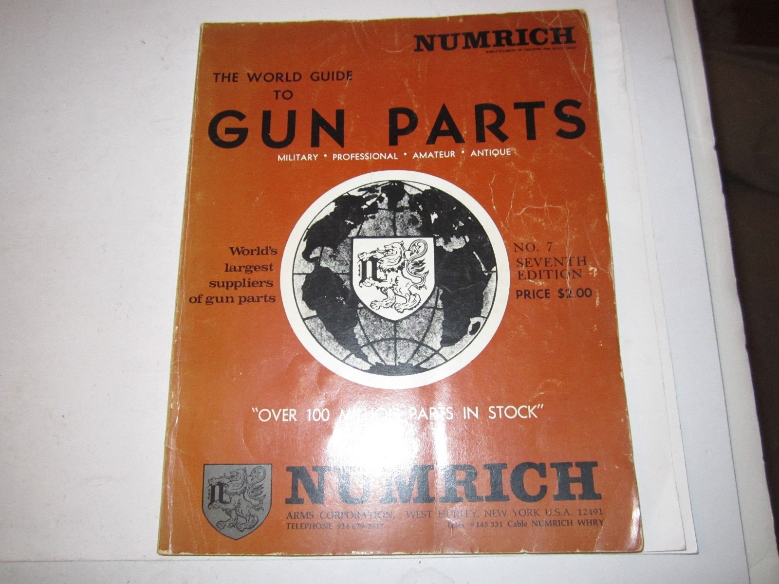 1977 NUMRICH - THE WORLD GUIDE TO GUN PARTS BOOKLET - 7TH EDITION - TUB ...