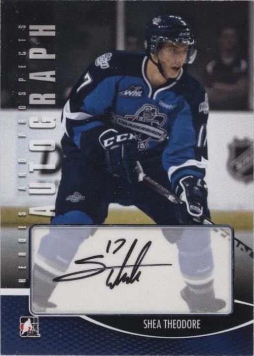 2012-13 In the Game Heroes and Prospects - Autographs Shea Theodore #A ...