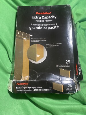 Pendaflex Reinforced 4" Extra Capacity Hanging Folders Legal Standard ...