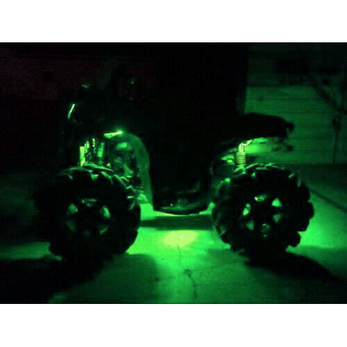 ATV LED Snowmobile Underglow 12v Custom LED Neon Accent Lighting Green ...