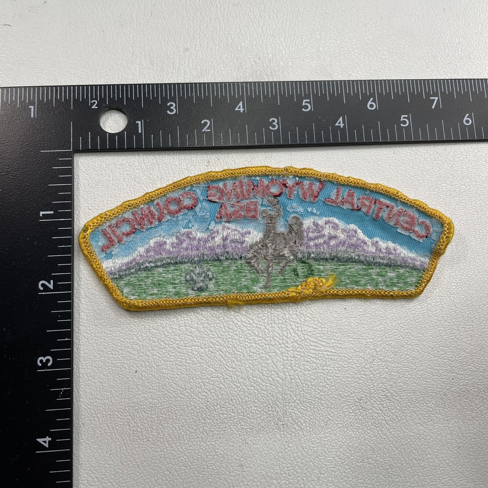 Horse Cowboy CENTRAL WYOMING COUNCIL BSA Boy Scouts Patch 20SD | eBay