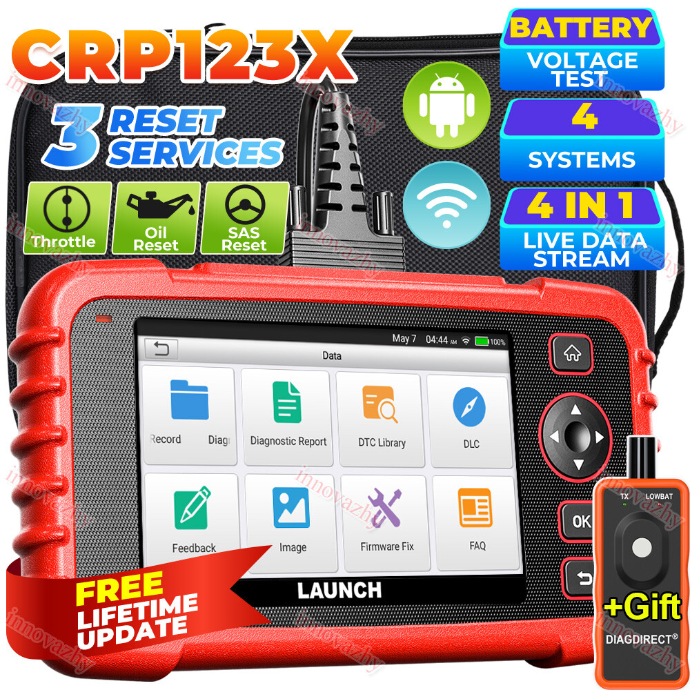 LAUNCH CRP123X Elite Car OBD2 Scanner Code Reader Engine ABS SRS ...