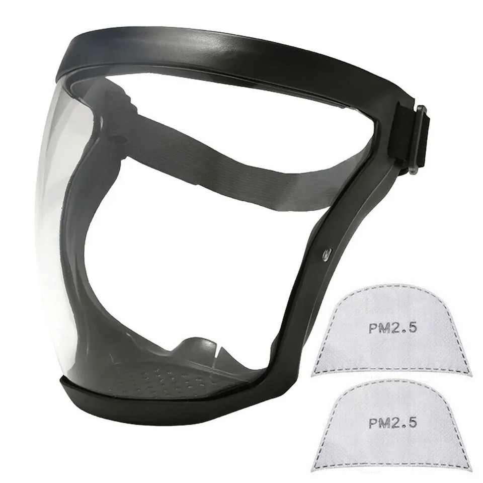 4x Full Face Super Protective Mask Anti-fog Shield Safety Transparent ...