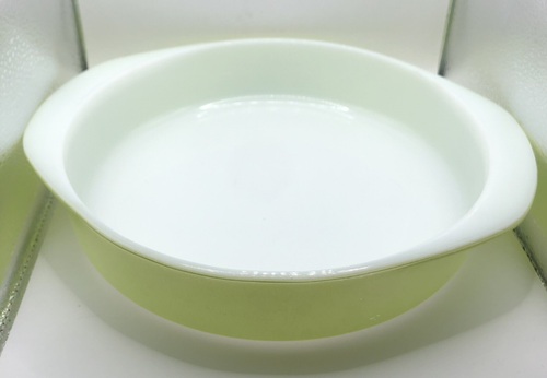 Vintage Pyrex 221 Lime Green 8 inch Ovenware Casserole Dish used and ...