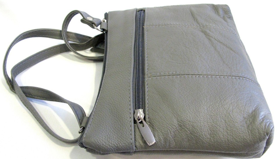 Genuine Leather Every Day Purse Shoulder or Cross Body Slim Light ...