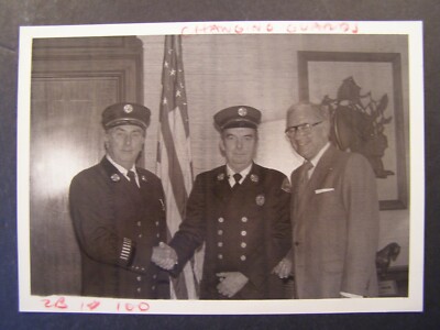 Glossy Press Photo 1984 Retiring Chief Edward Cloonan Joseph Steede ...