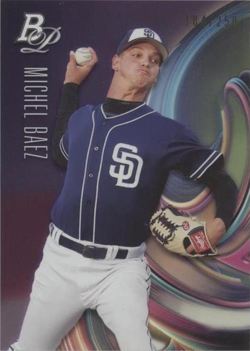 2018 Bowman Platinum - Top Prospects Michel Baez #TOP-24 Purple /250 ...