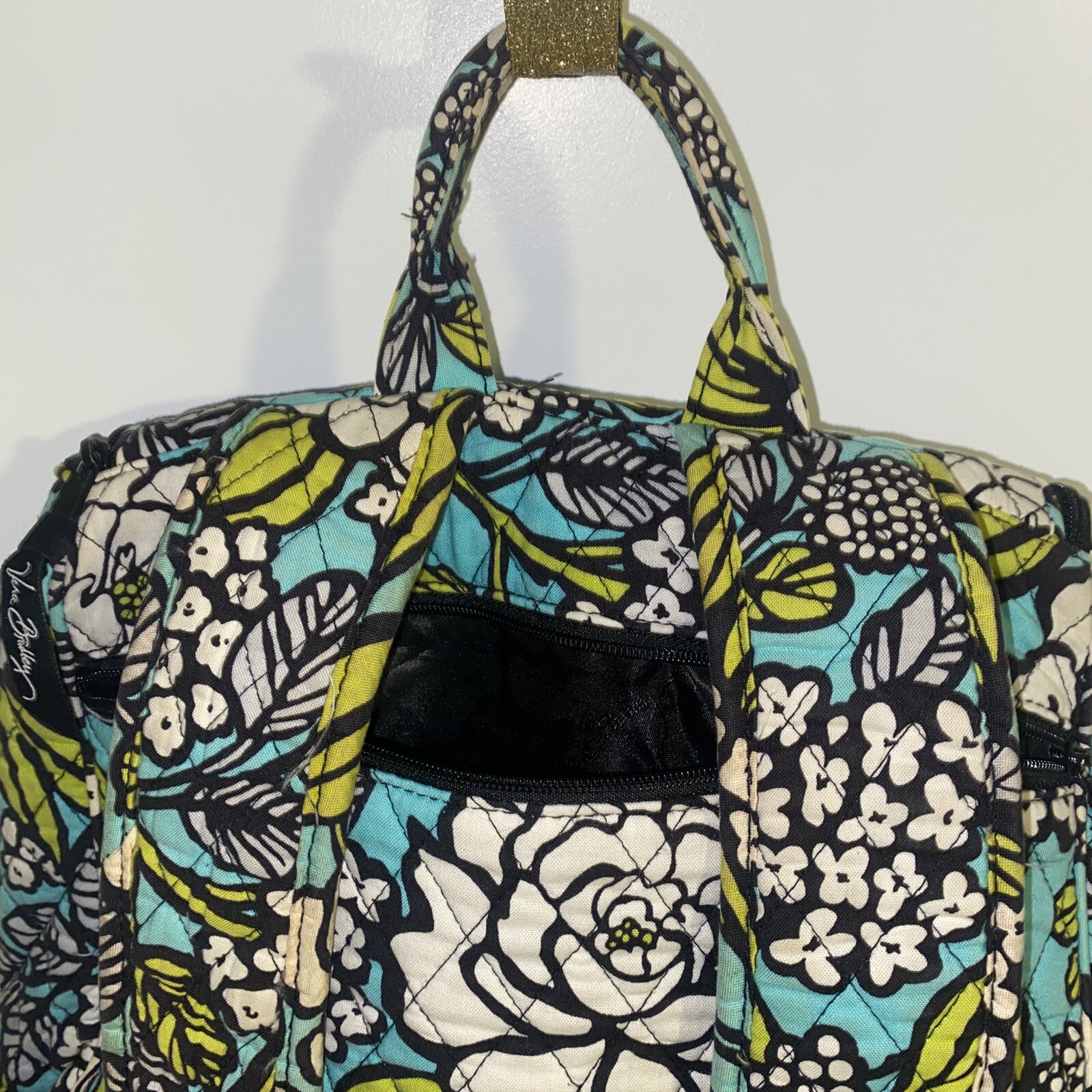 Vera Bradley Backpack Island Bloom Pattern green/blue… - Gem