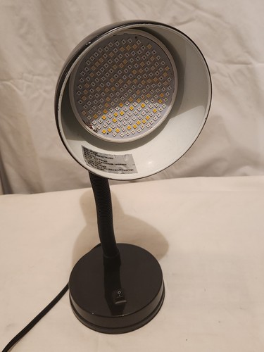 Intertek LED Desk Lamp Gooseneck Flexible Black | eBay