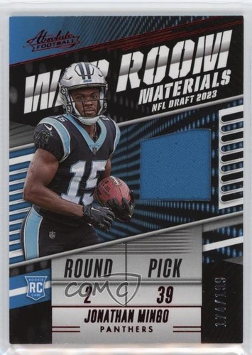 2023 Panini Absolute War Room Materials 174/199 Jonathan Mingo #WR-JM ...