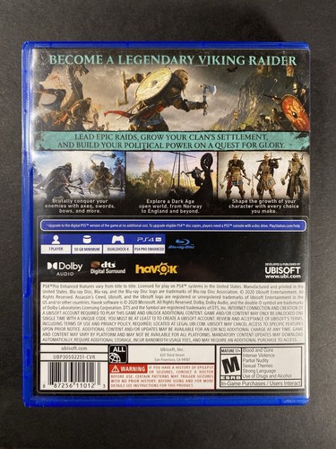 Assassin’s Creed Valhalla - PS4/PlayStation 4 - Disc/Game/Case - Tested ...